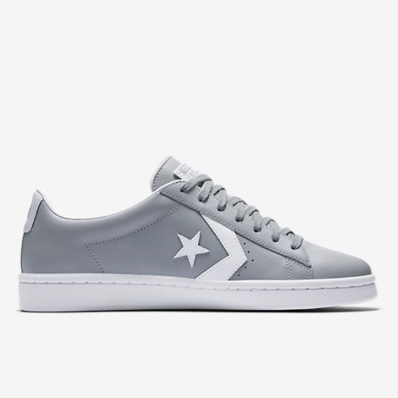 Converse | Shoes | Converse Womens Pro Leather Low Top Wolf Grey | Poshmark